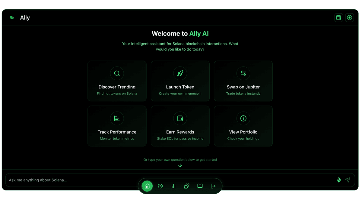Ally - AI-Powered Solana Assistant